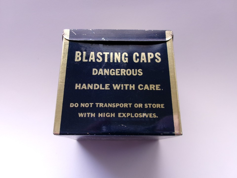 Western No. 8 Blasting Caps Tin. Western Cartridge Company. East Alton ...