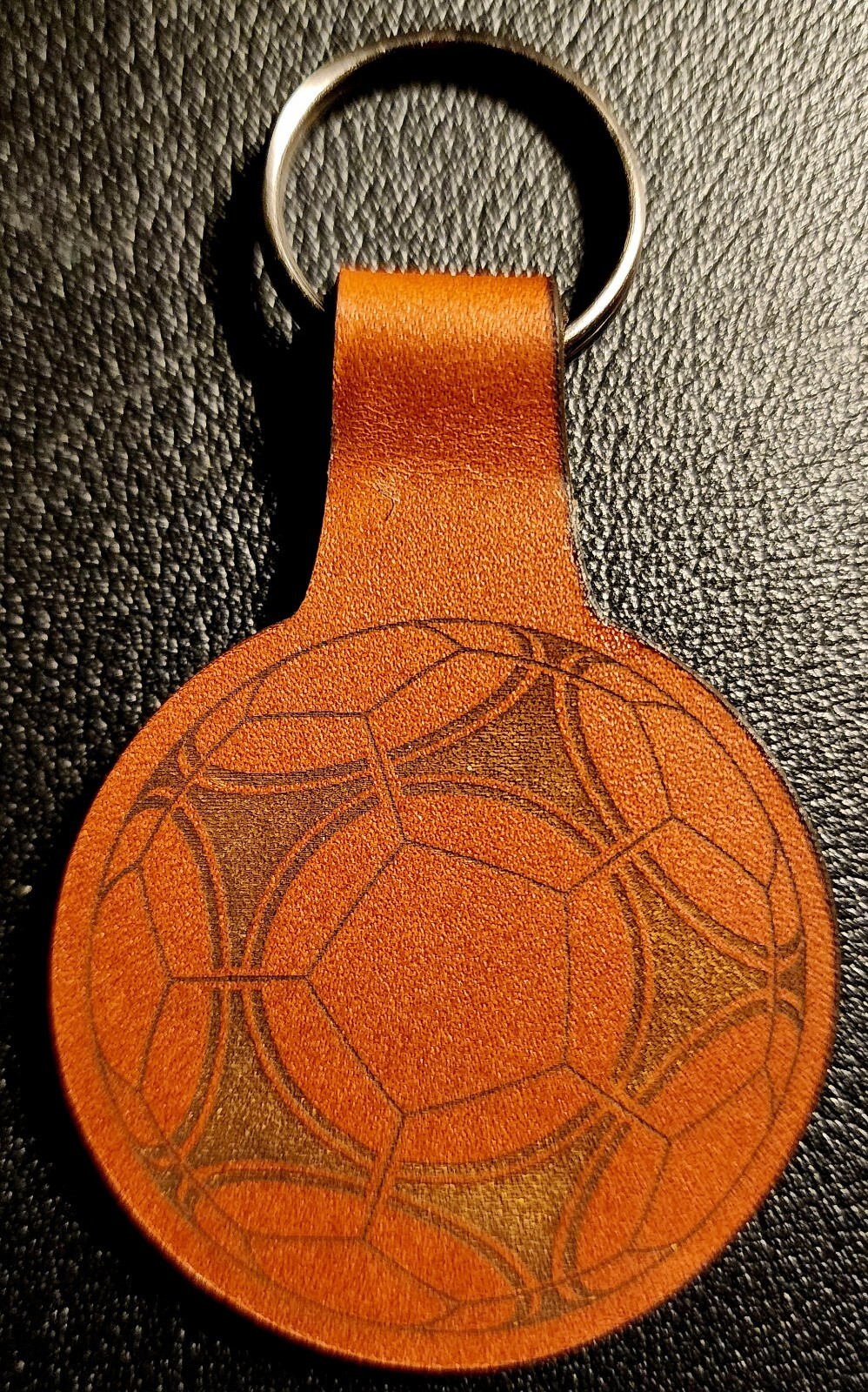 Handmade Genuine Leather Soccer Ball Keychain 1.75" W x 2.5" L | eBay