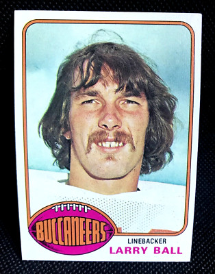 1976 TOPPS "LARRY BALL" TAMPA BAY BUCCANEERS #297 NM-MT (COMBINED SHIP ...