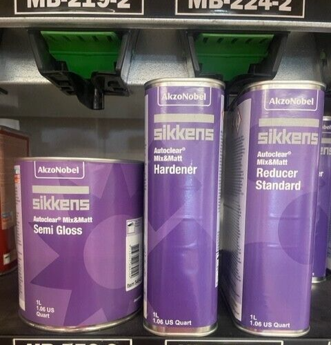 Akzo Nobel Sikkens Autoclear Mix&Matt Semi Gloss Clearcoat Qt Set ...