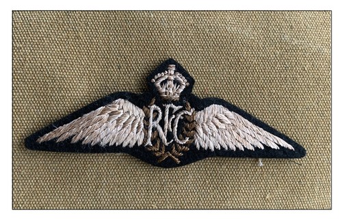 Brevet Pilote RFC aviation somme BEF Anzac RAF chasse bombardement ...