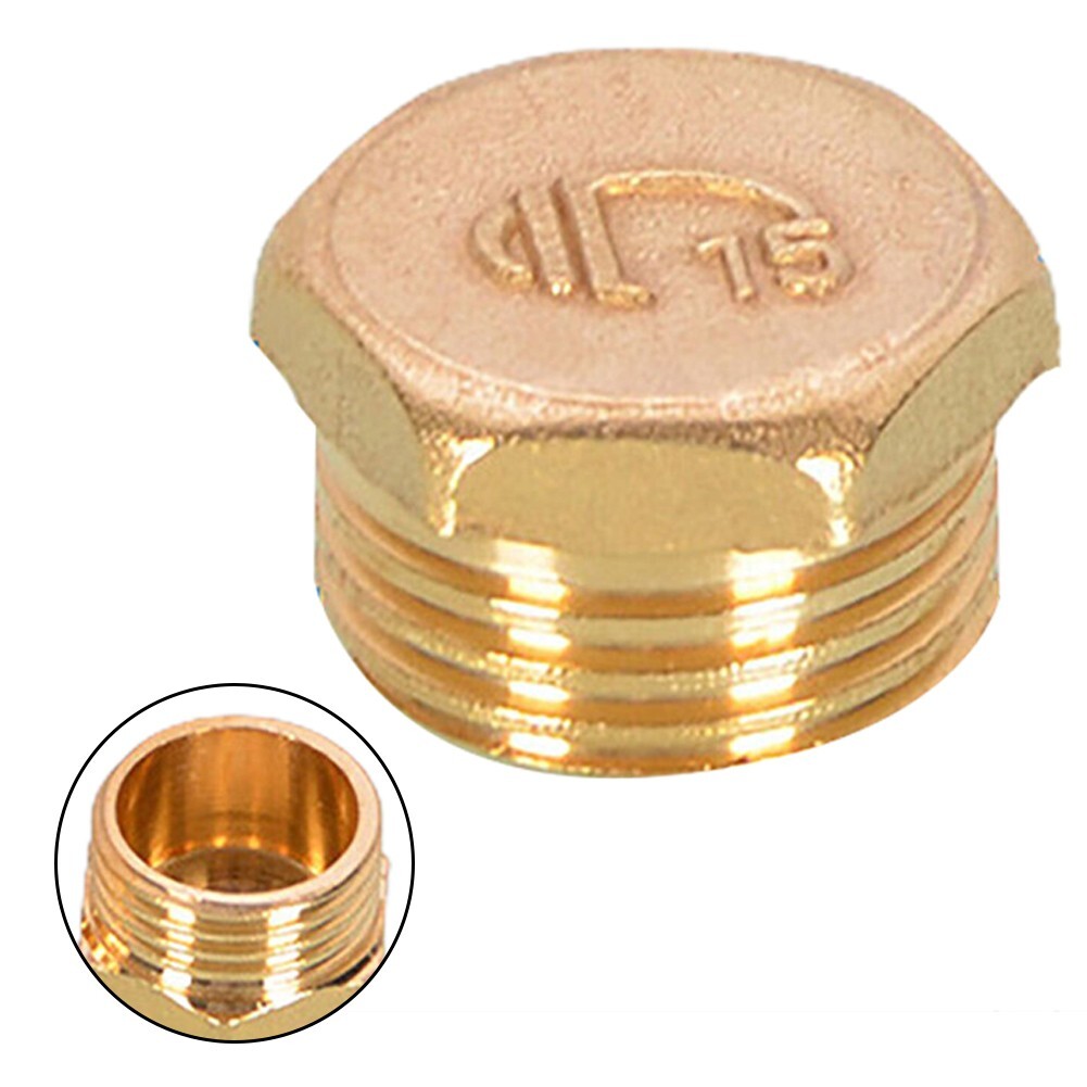 High Quality 2Pcs Brass Threaded Fitting AG Plug Durable Water Pipe ...