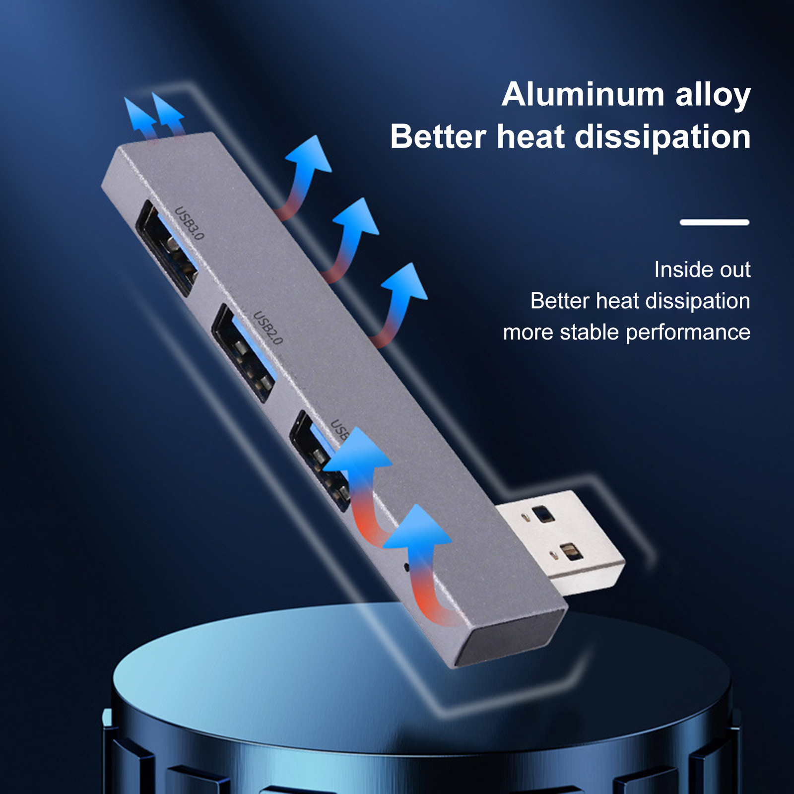 USB Docking Station Driver-free USB2.0/USB3.0 Splitter Hub Adapter for ...