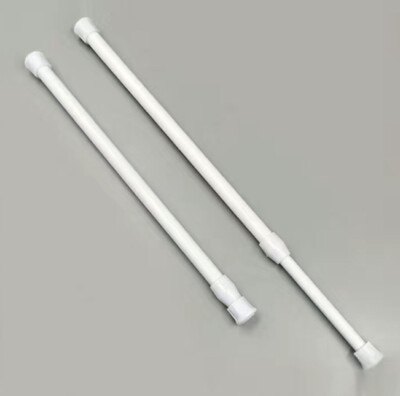 Punch Free Tension Rod Spring Loaded Extendable Poles Curtain Rod Stick ...