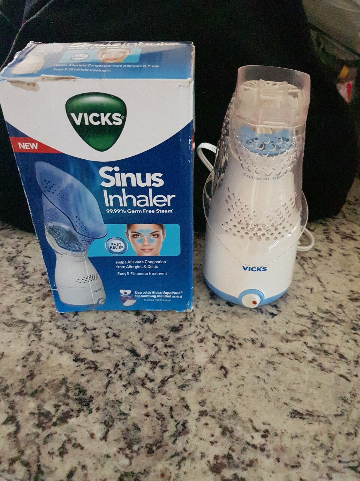 Vicks Sinus Inhaler VIH200 Personal Steam Therapy Sinus Relief BRAND ...
