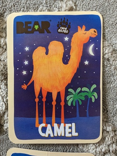 Bear Snack Animal Cards - Various animals | eBay