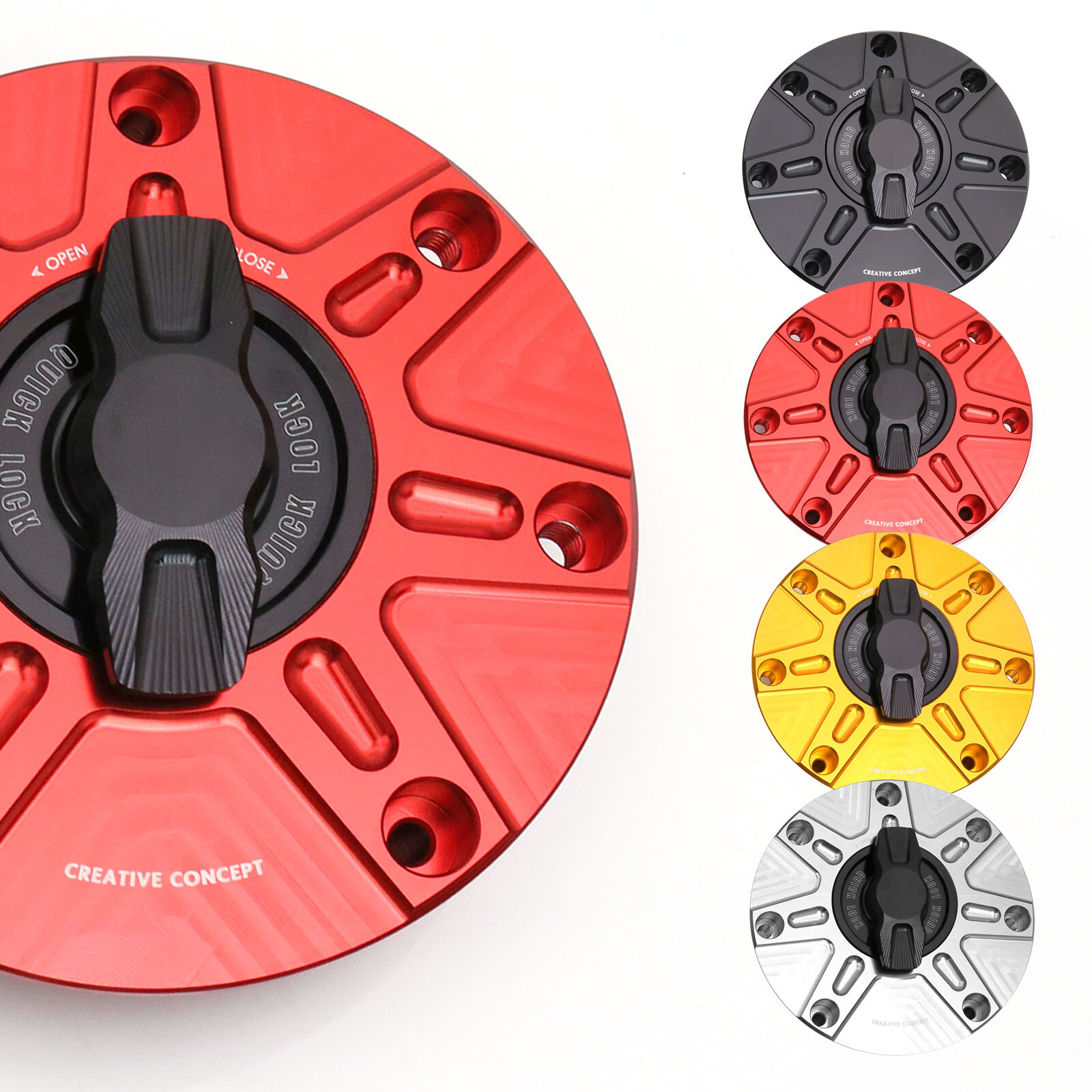 Red NIMBLE Motorcycle Quick Release Fuel Cap For CBR 1100 XX 97-99 00 ...