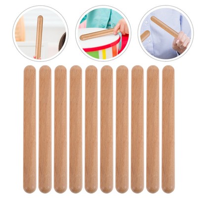 12 Pcs Kids Toy Instruments Wood Musical Bright Sound Rhythm Sticks ...
