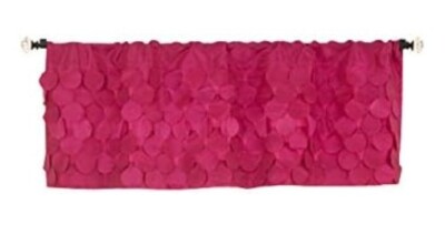 Style Selections Lavena Fuschia 2-Way Back Tab Valance 50” x 17” Hot ...