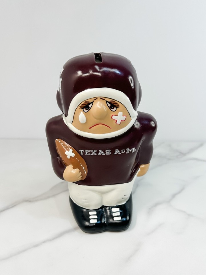 Texas A&M Football Ceramic Bank Happy Sad Aggie Vintage | eBay