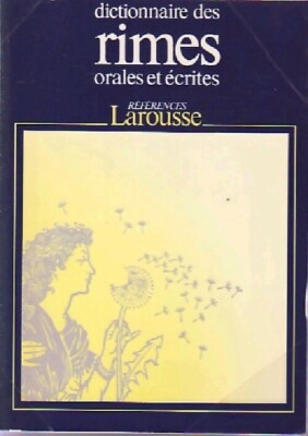 Dictionnaire des rimes orales et écrites - Inconnu - V2070317 | eBay