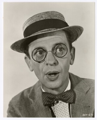 Don Knotts Incredible Mr Limpet Straw Hat Glasses Close up Original 7x9 ...