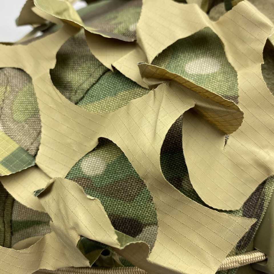 DIGITAL ARID/DESERT TAN Reversible Camo Net Helmet Cover Ghillie ...