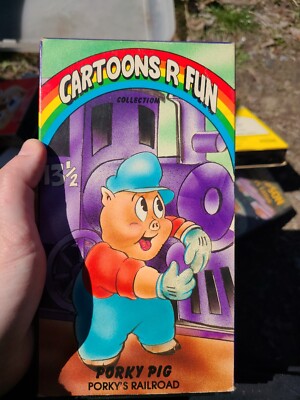 Cartoons R Fun VHS Porky's Pigs Railroad Animation VINTAGE 1989 Video ...
