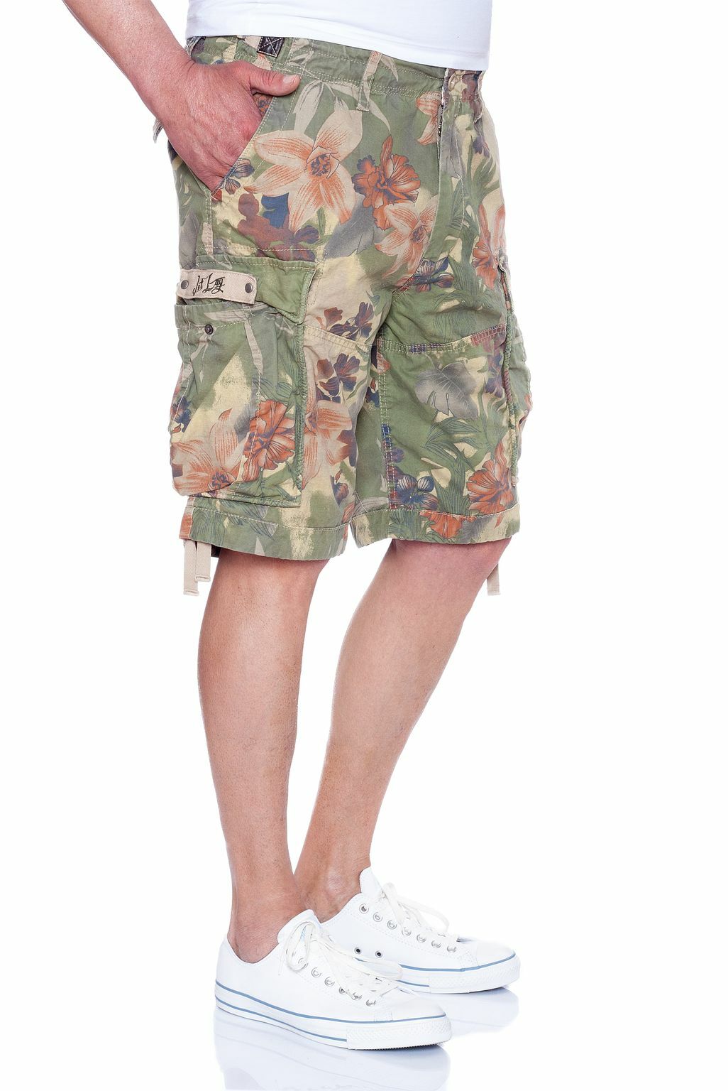 JET LAG Herren Cargo Shorts 17-131 mit floralem Muster | eBay.de