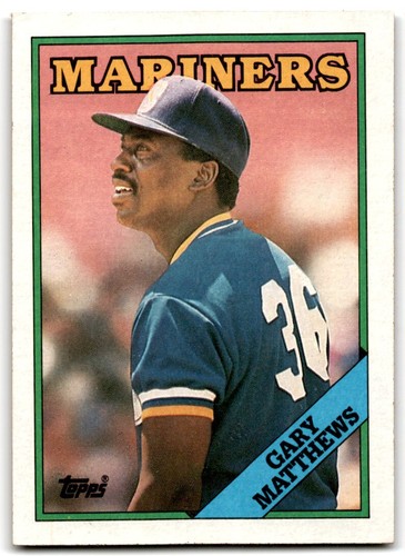 1988 Topps Baseball Card Gary Matthews Seattle Mariners #156 | eBay