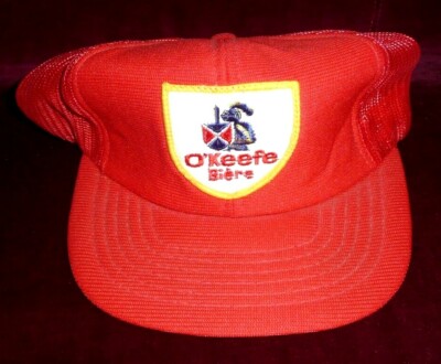 Vtg Early 90's O'Keefe Beer Biere Snapback Cap Hat Red Korea | eBay