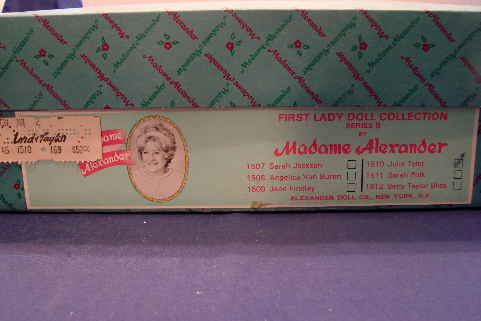 Madame Alexander Julia Tyler First Lady Doll Collection Series II ...