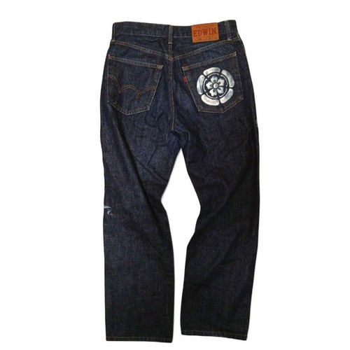 Edwin 503 Denim Jeans Japan Pattern Leather Patch Used Fastening | eBay