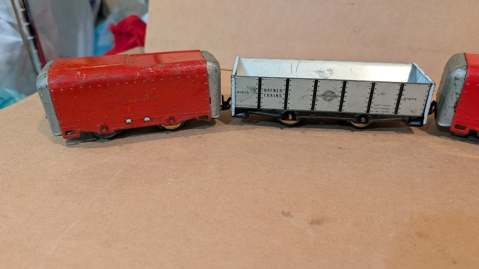 Hafner 1010 Locomotive with 3 Cars Tin Windup O Scale | eBay