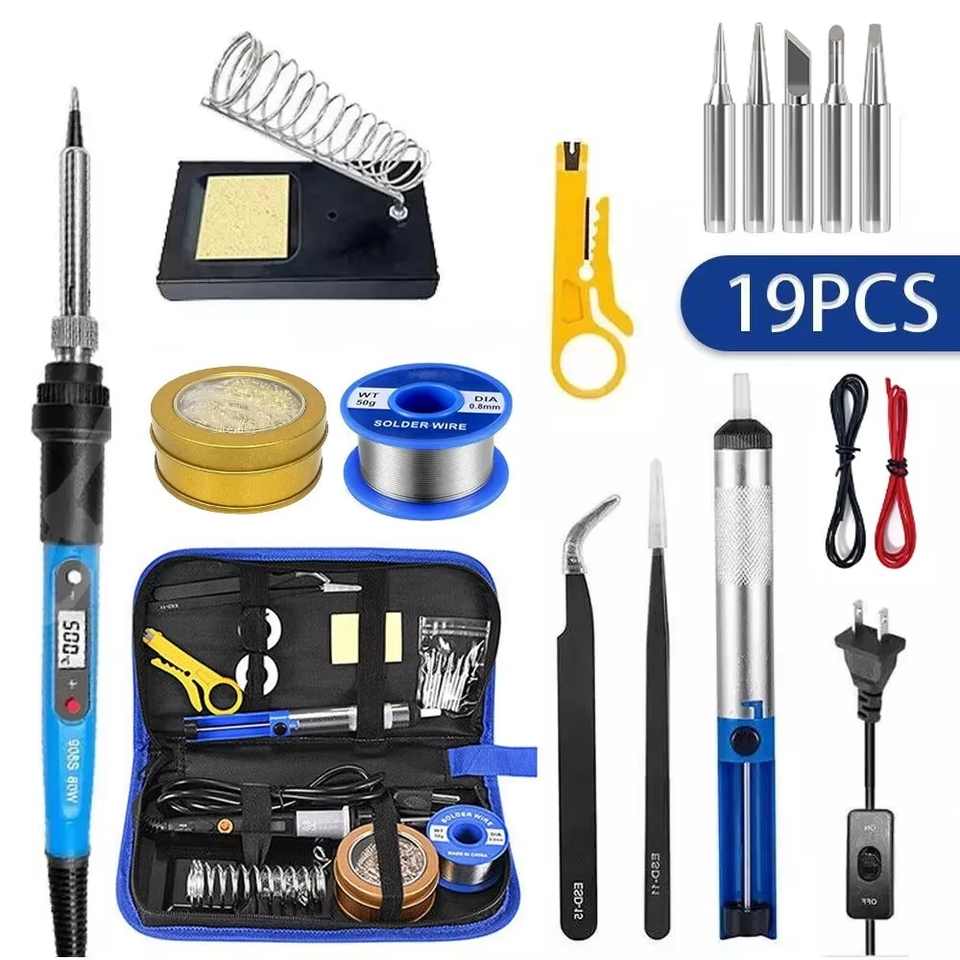 Electric Soldering Iron 80W Welding Gun Tool Kit Heat Pencil Repair ...