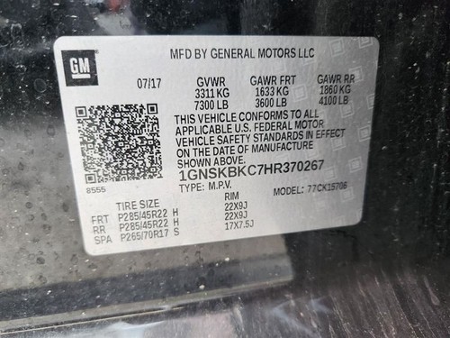 2017-2020 Chevy SUBURBAN Radio Control Panel with Screen ID 84096260 | eBay