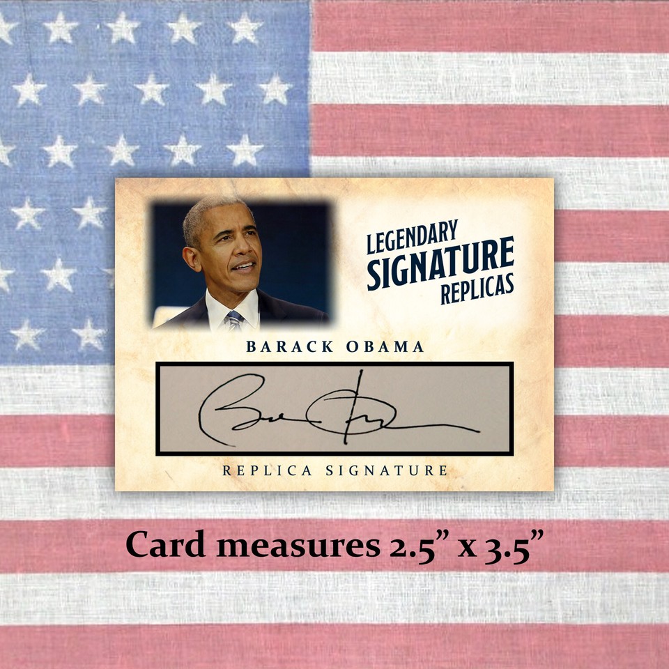Barack Obama ACEO Autograph Collectible Replica Presidential Signature ...