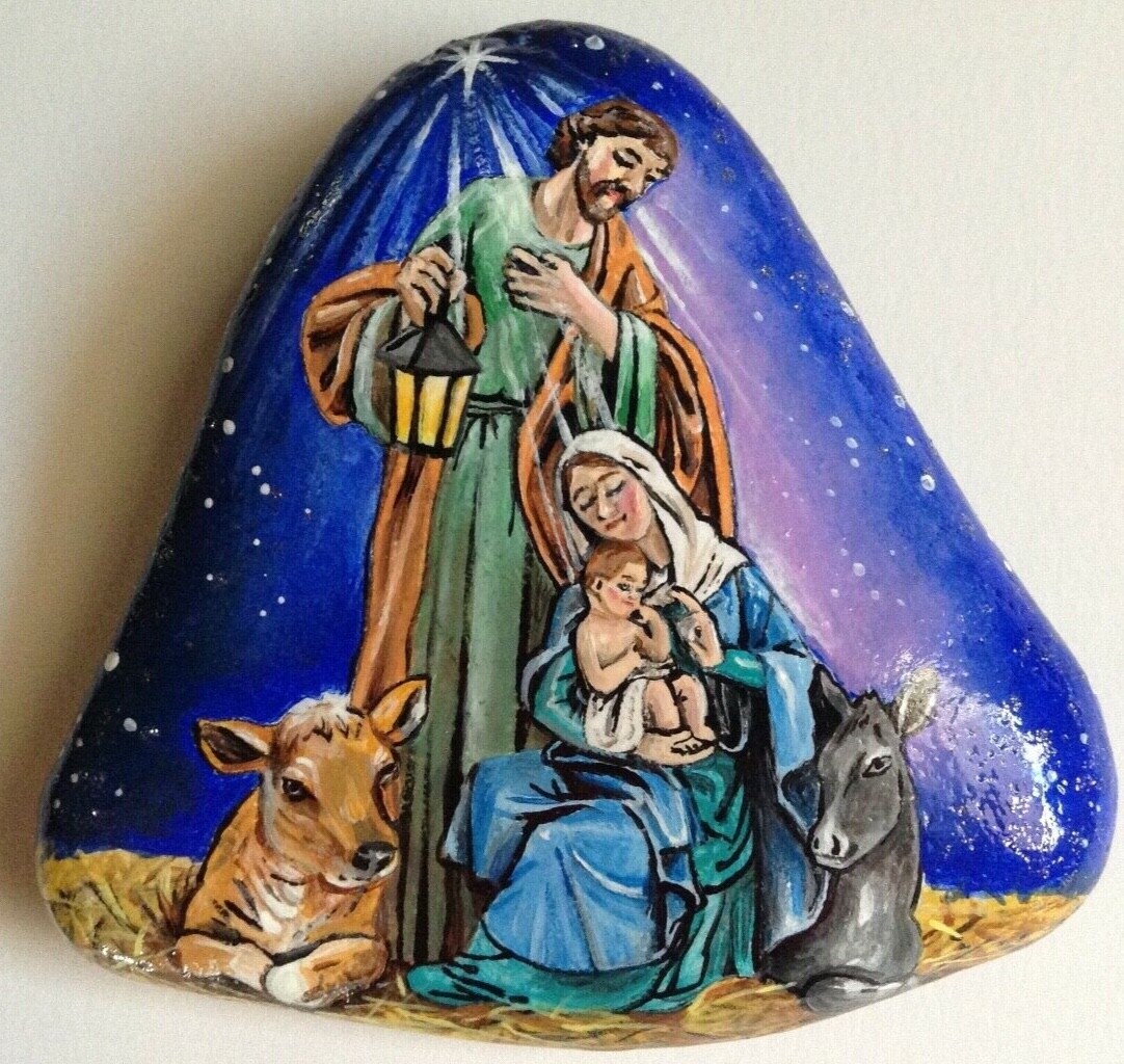Christmas Nativity Scene Painting