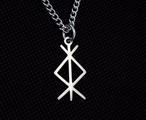 Stainless Steel Protection Bind Rune Pendant Necklace with Chain | eBay UK