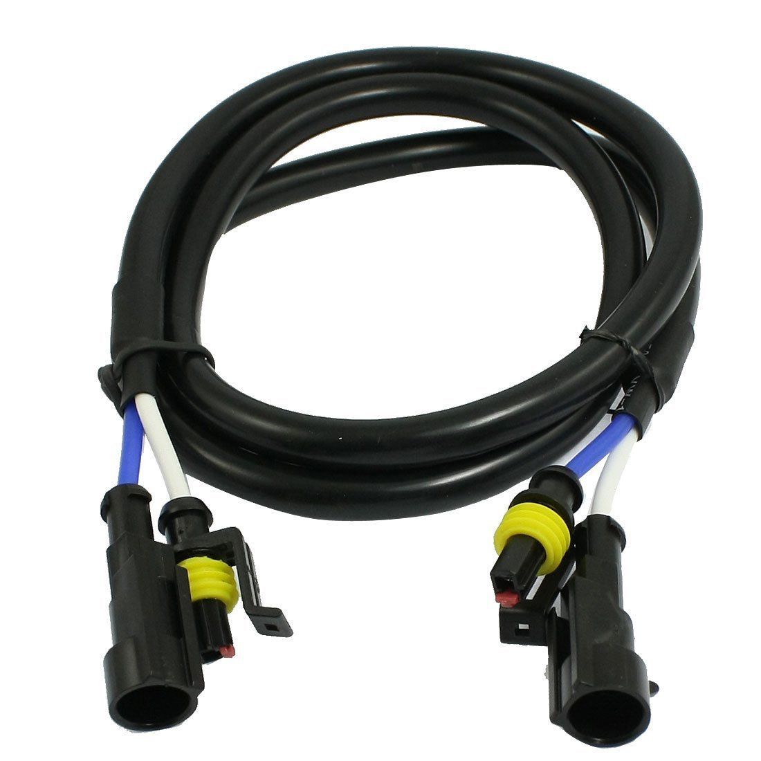 2X HID 24'' Extension Wires Harness cables extender 2 feet HID SUV TOW ...