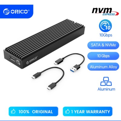 ORICO M.2 NVME SSD Case Type-C M2 NVME Hard Drive Enclosure 10Gbps w ...