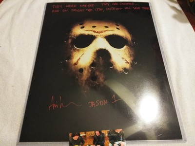 Ari Lehman SIGNED AUTO Jason 1 Friday The 13th 16X20 Photo W/COA AND ...