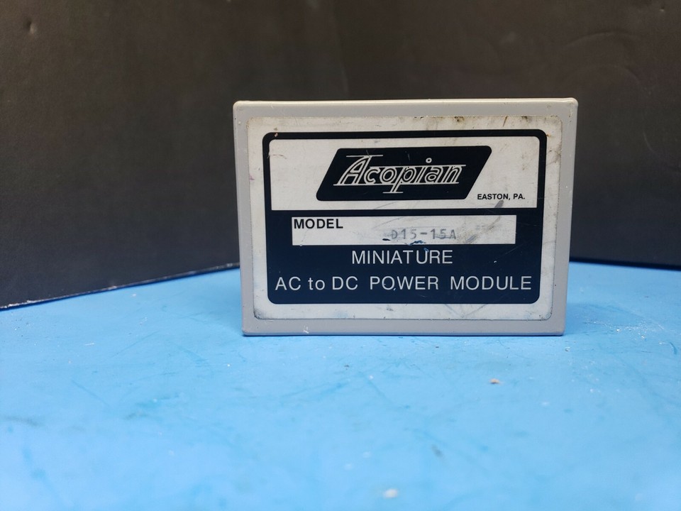 Acopian D15-15A Miniature AC to DC Power Module | eBay