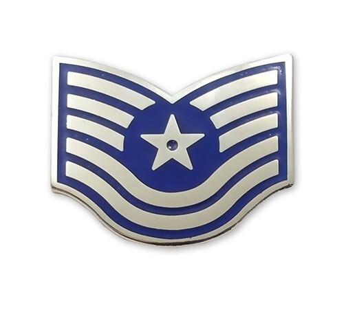 US Air Force E6 Technical Sergeant Brite Pin On (pair) | eBay