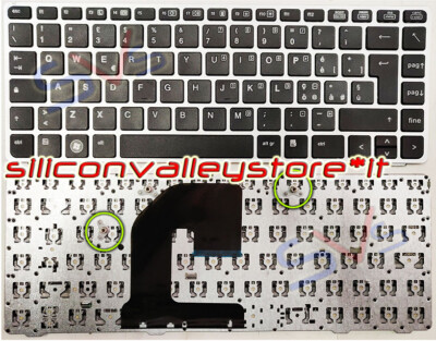 Italian Keyboard Silver HP Probook 6460B, 6465B Elitebook 8470p 8470w ...