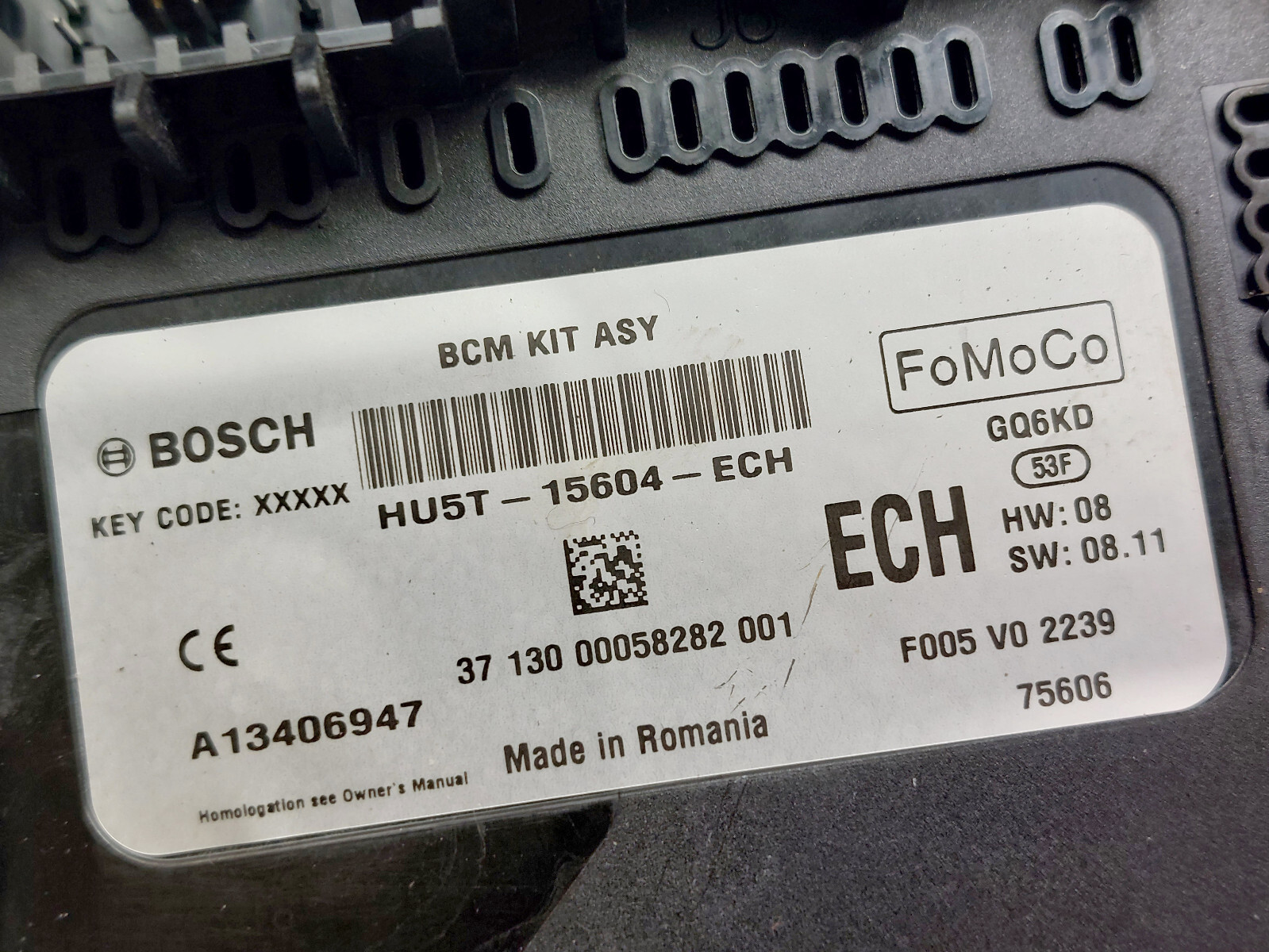 2017 on Mk8 Ford Fiesta BCM Body Control Module HU5T15604ECH for sale ...