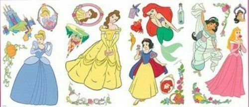 Priss Prints Disney Princess Wall Applique Poster Jumbo Stick Ups ...