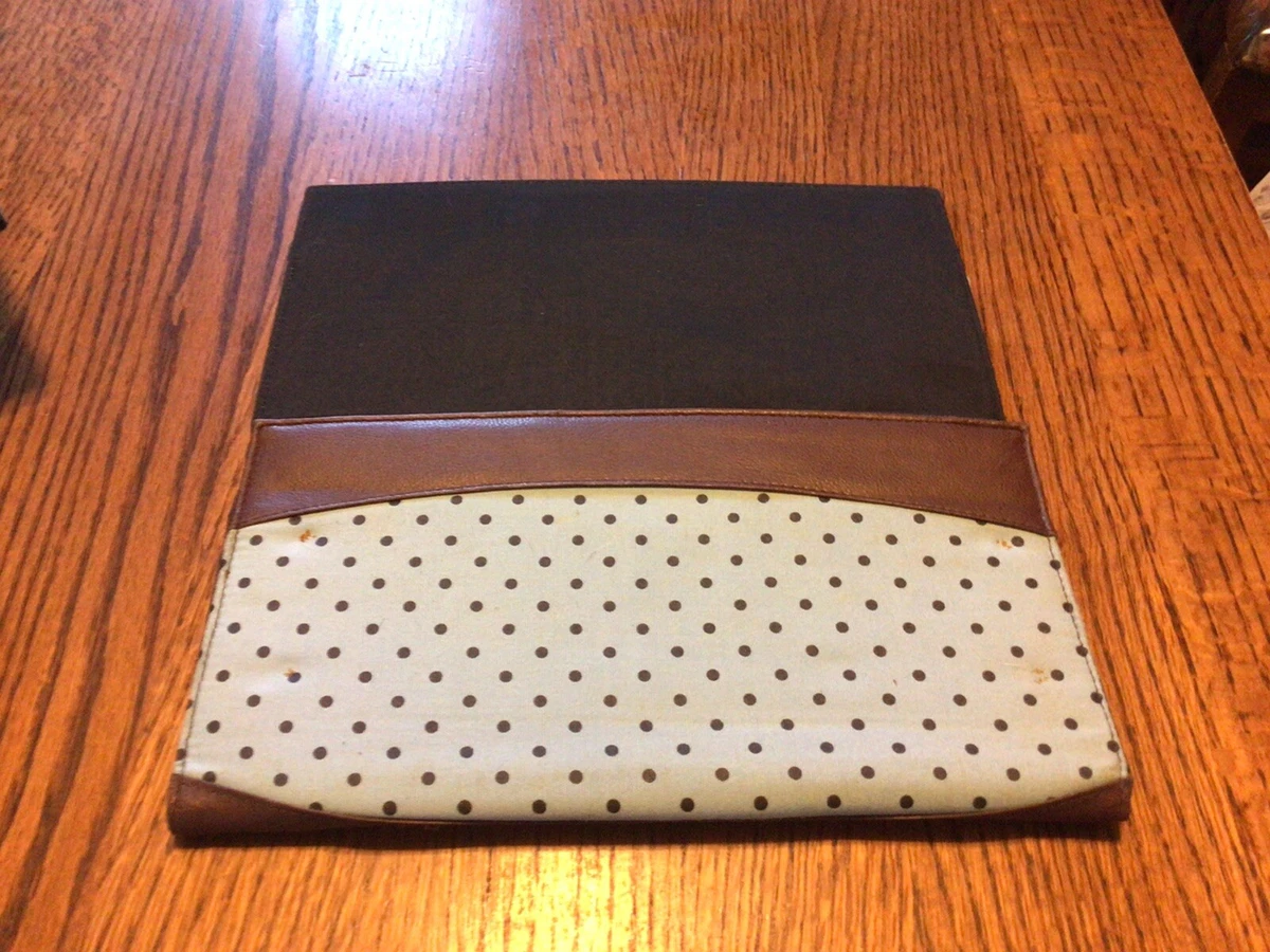 Light Blue And Brown Polka Dots