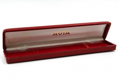Box Avia Watches Vintage Rectangular Red N 177 Internal Flocked And ...