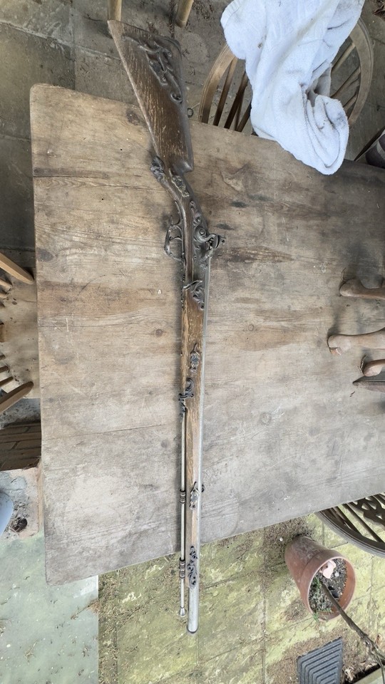 Old Flintlock Musket Display Gun | eBay UK