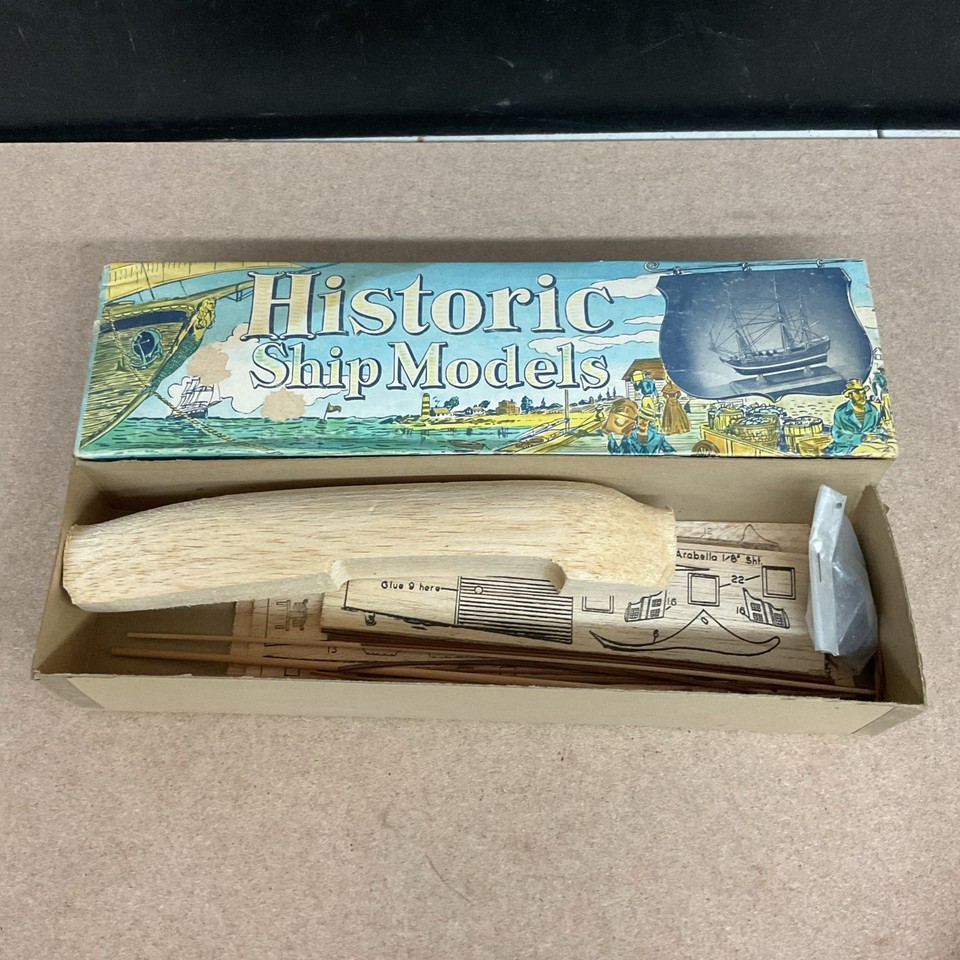 Vintage Ideal Models Arabella No. 1518 Historic Ship Models Wood Model ...