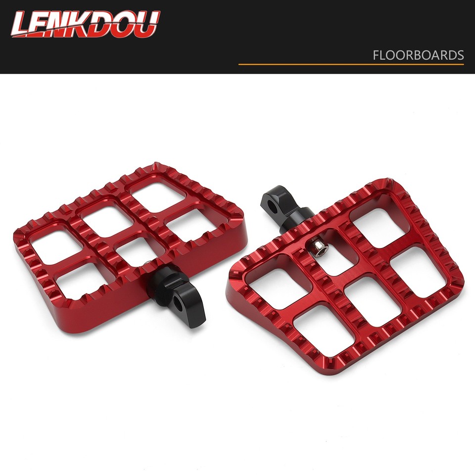 Red Floorboards Foot boards Serrated For Harley Touring Electra Glide ...