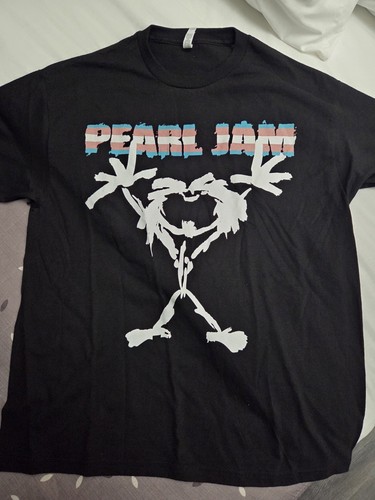 PEARL JAM TRANS STICKMAN CONCERT SHIRT RALEIGH 2025 X-LARGE | eBay