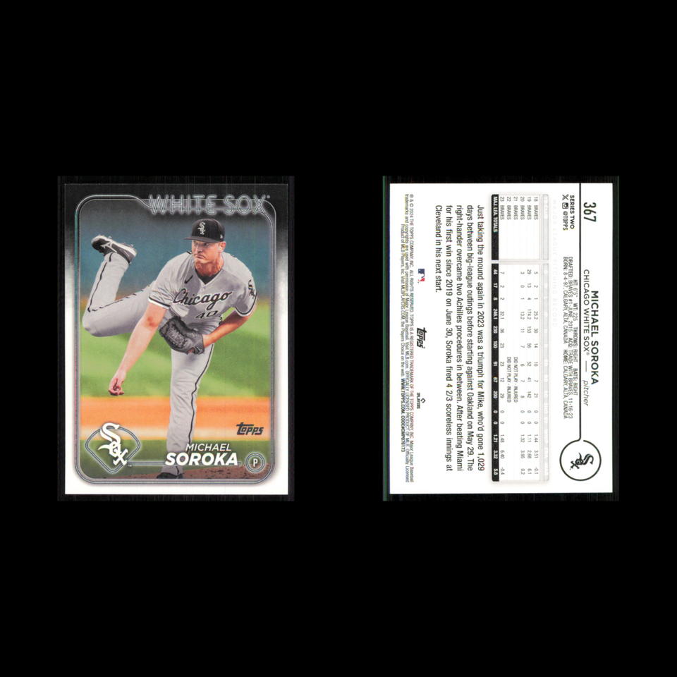 Michael Soroka #367 2024 Topps Chicago White Sox Baseball Card MLB NM ...