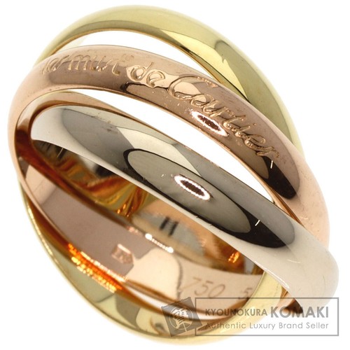 Cartier Trinity Ring K18 Yellow Gold Pre owned | eBay