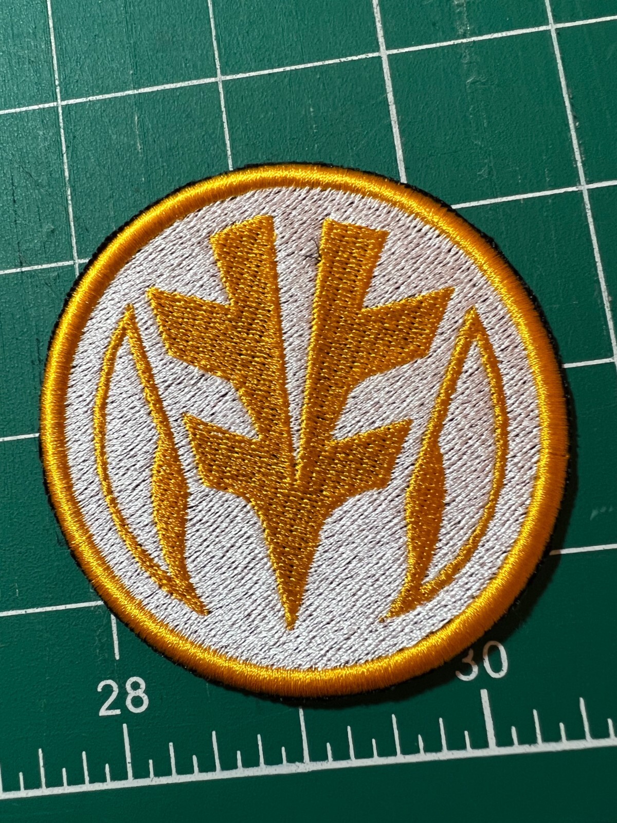 Power Rangers White Coin iron on patches | eBay
