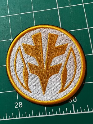 Power Rangers White Coin iron on patches | eBay