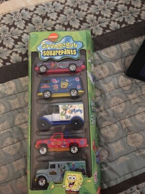 MATCHBOX NICKELODEON "SPONGEBOB SQUAREPANTS" VEHICLE 5 PACK SET CARS ...