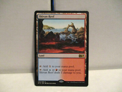 MTG Shivan Reef ( x1) M15, 2014, heavy play single, Rare. | eBay