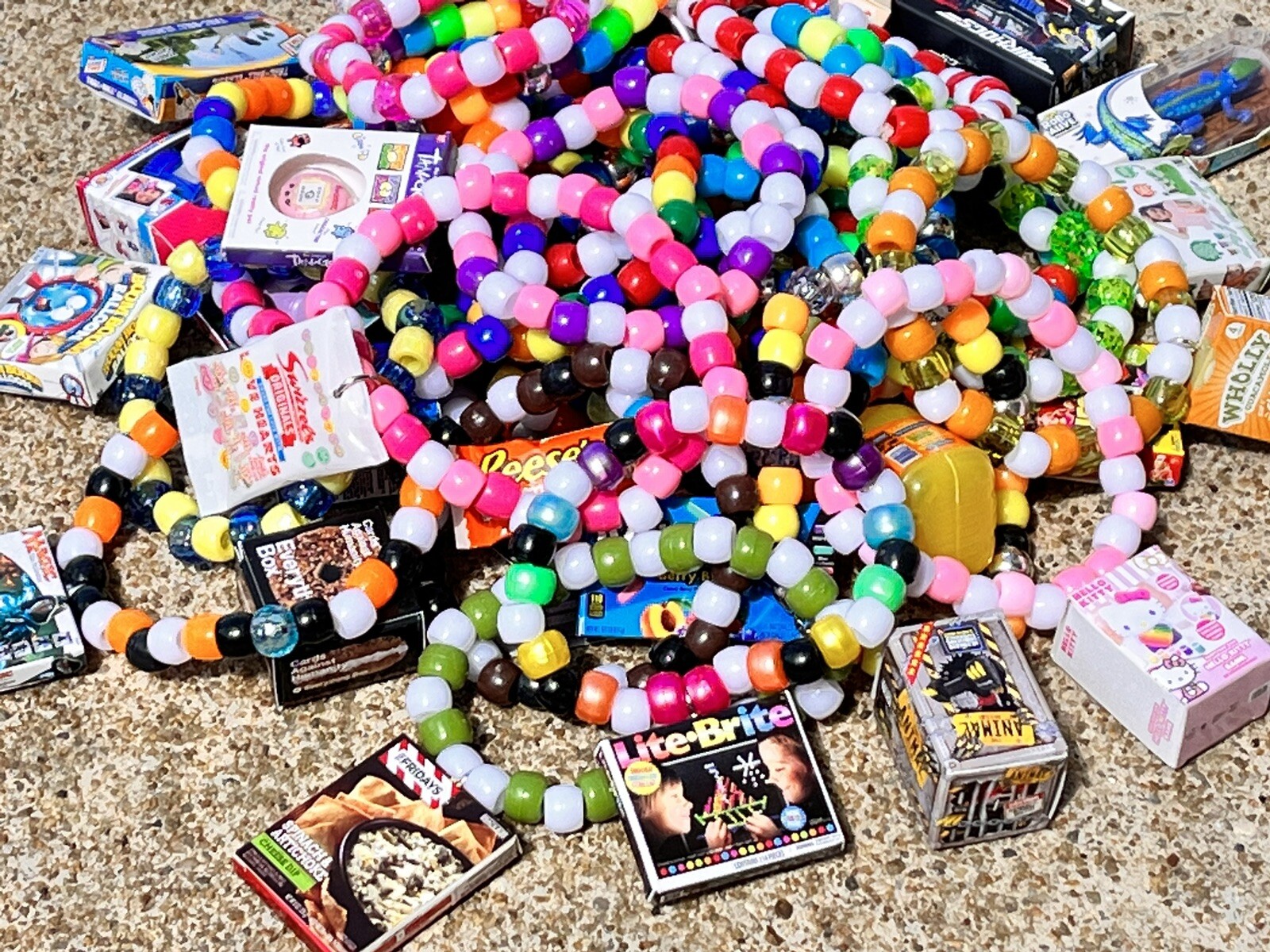 Miniatures Kandi Beaded Bracelets, Mini Brand Bracelets, Rave Jewelry ...